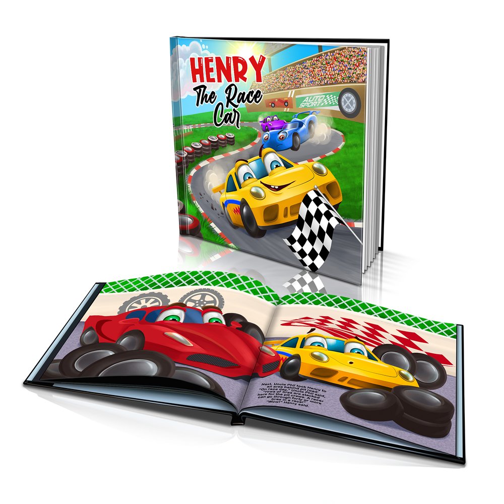 The Race Car Hard Cover Story Book – Officeworks Photos