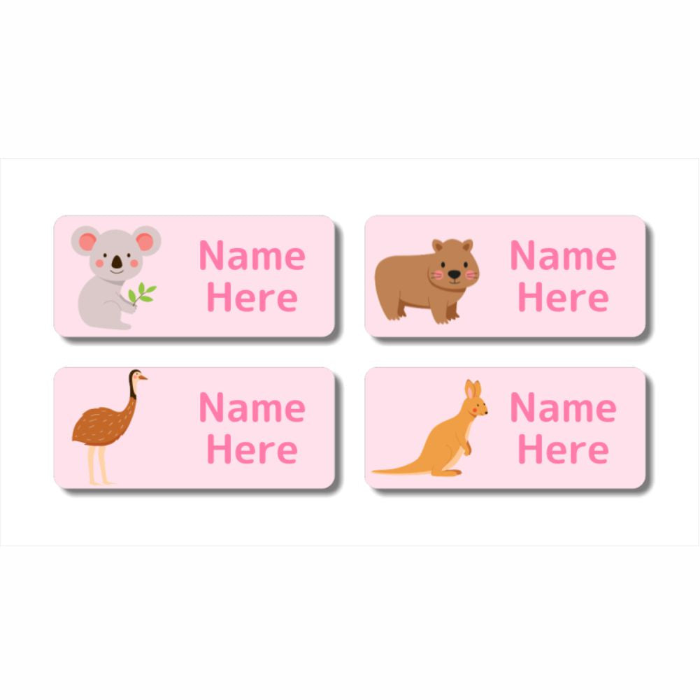 Aussie Animals Rectangle Name Labels 32pk – Officeworks Photos