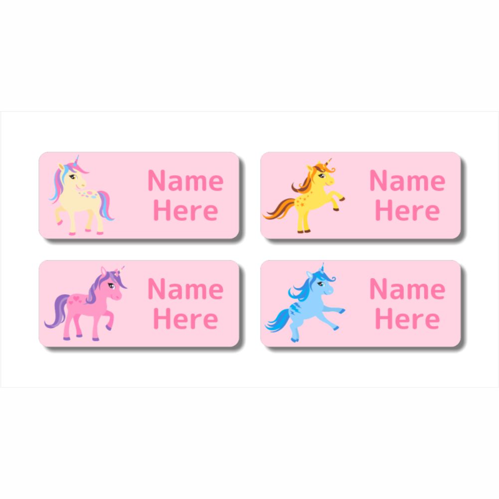 Unicorn Rectangle Name Labels 32pk – Officeworks Photos