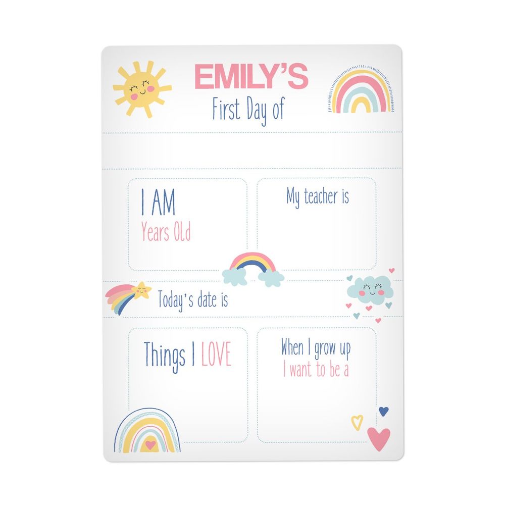 Happy First Day Sign - Large – Officeworks Photos