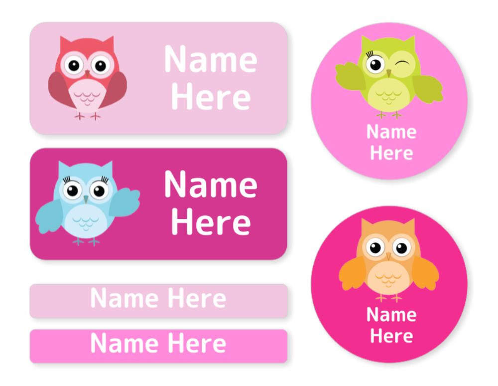 Mixed Name Label Pack – Officeworks Photos