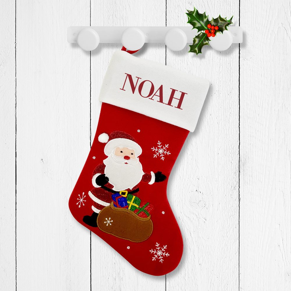 Santa with Sack Red Santa Stocking – Officeworks Photos