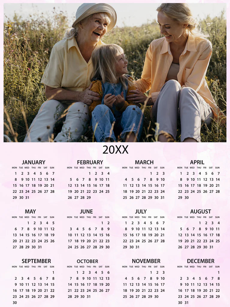 8x12" Sticky Calendar – Officeworks Photos