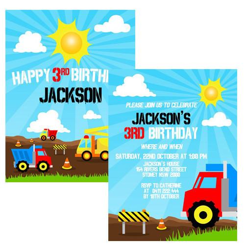 Truck Party Invitation – Officeworks Photos