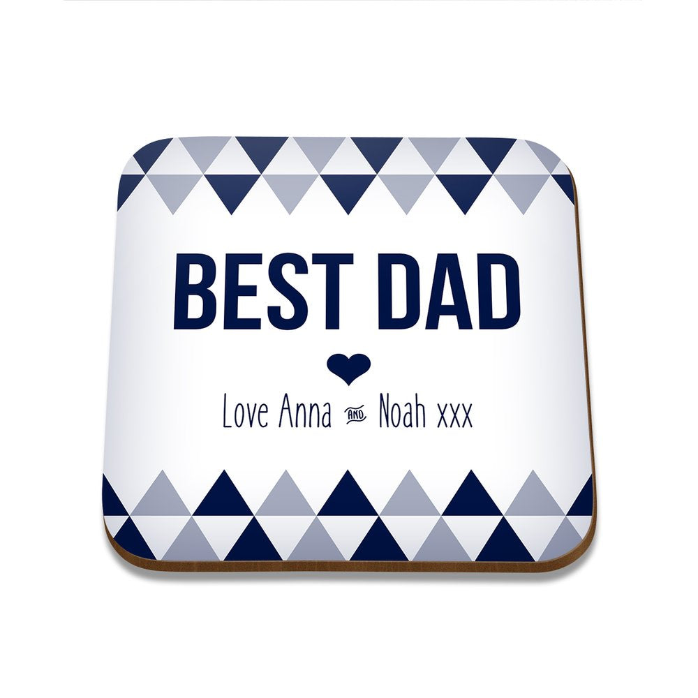 Best Dad Square Coaster - Set of 4 – Officeworks Photos