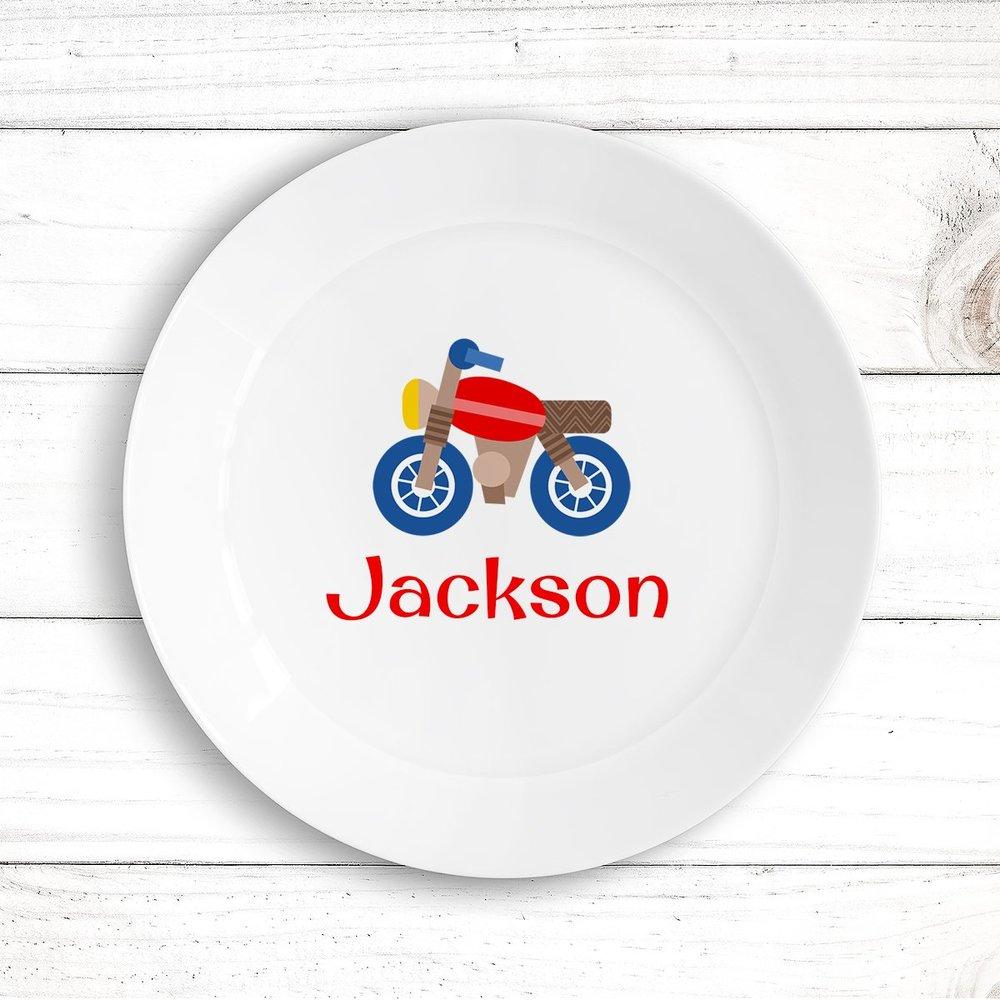 Motorbike Kids' Plate – Officeworks Photos