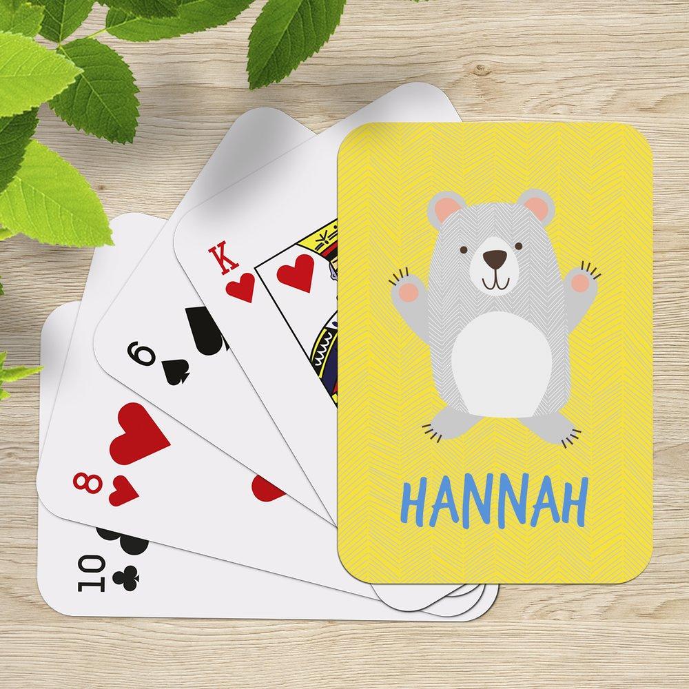 Bear Playing Cards – Officeworks Photos