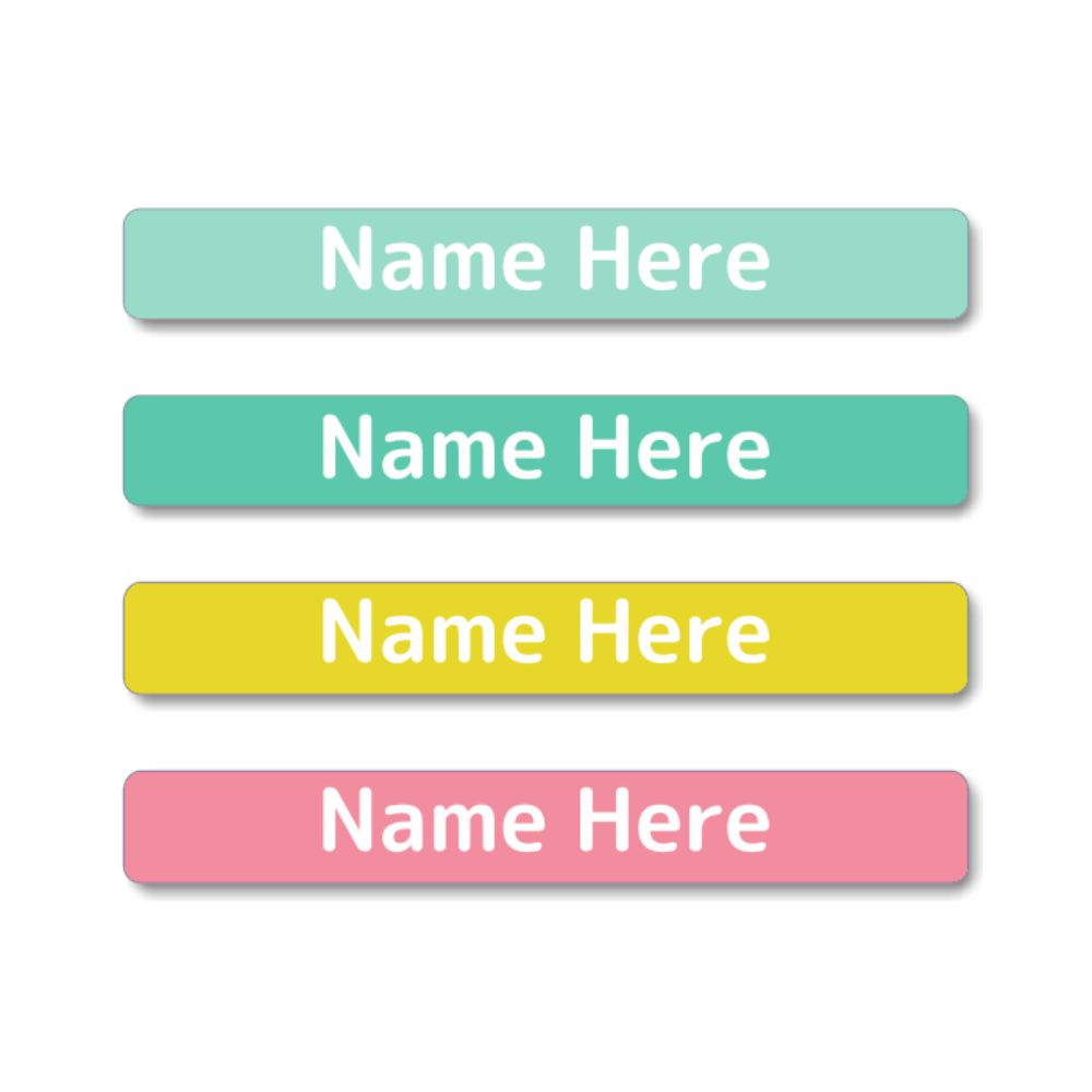 Pastels Mini Name Labels 40pk – Officeworks Photos