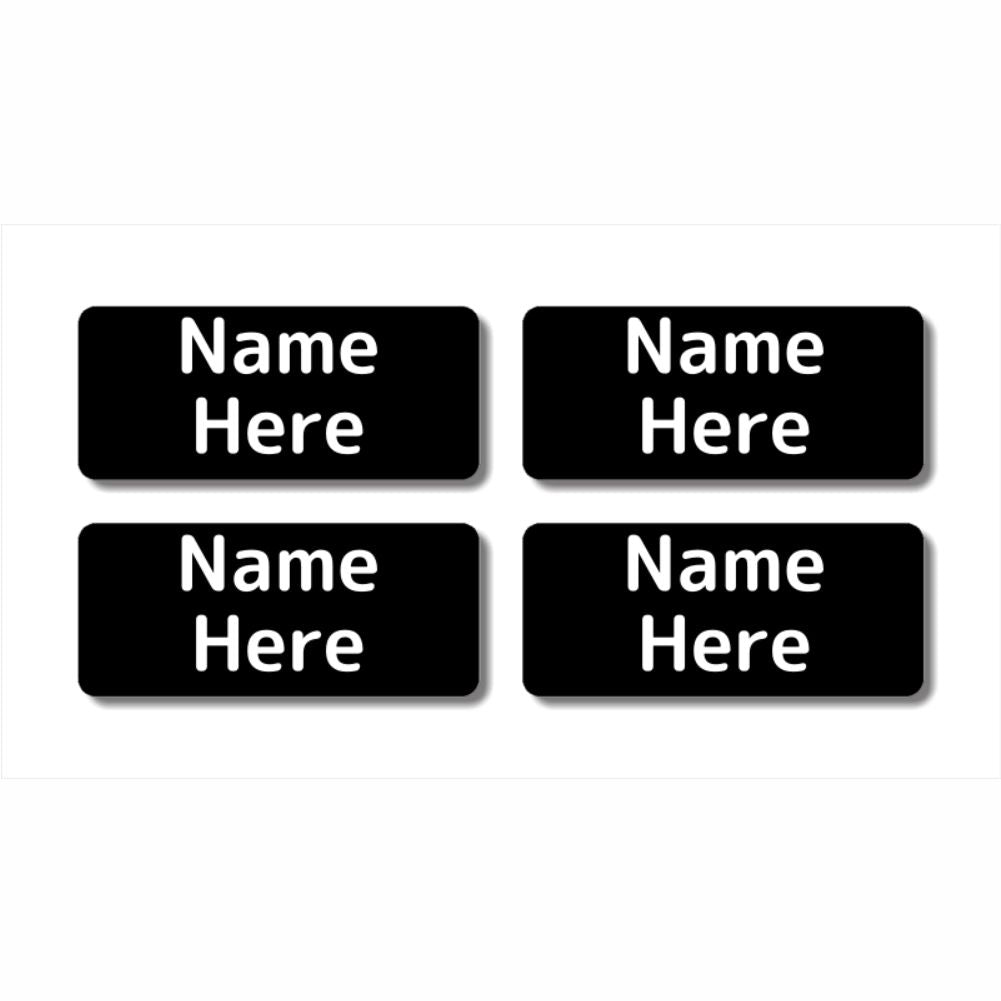 Single Colour Rectangle Name Labels 32pk – Officeworks Photos