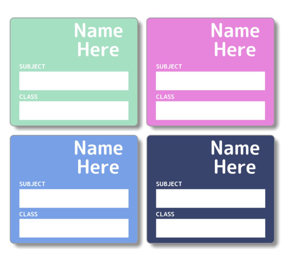School Book Labels – Officeworks Photos