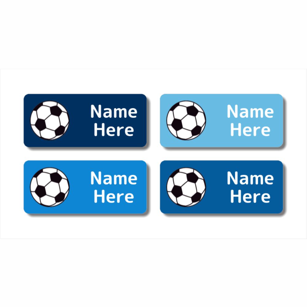 Soccer Ball Rectangle Name Labels 32pk – Officeworks Photos