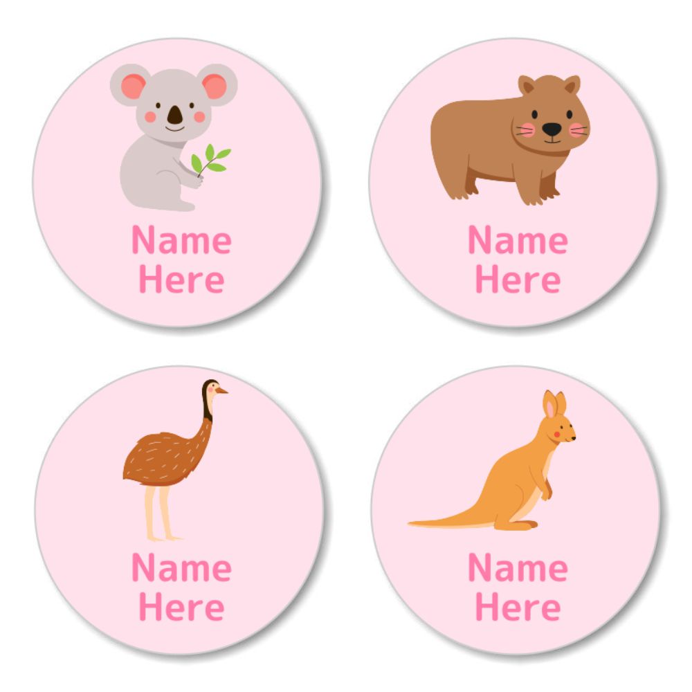 Round Name Labels – Officeworks Photos