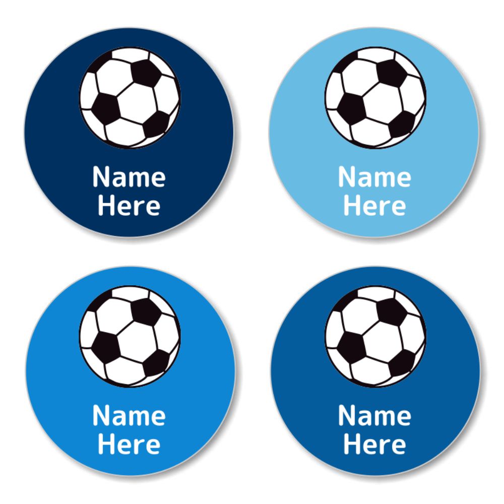 Soccer Ball Round Name Labels 30pk – Officeworks Photos