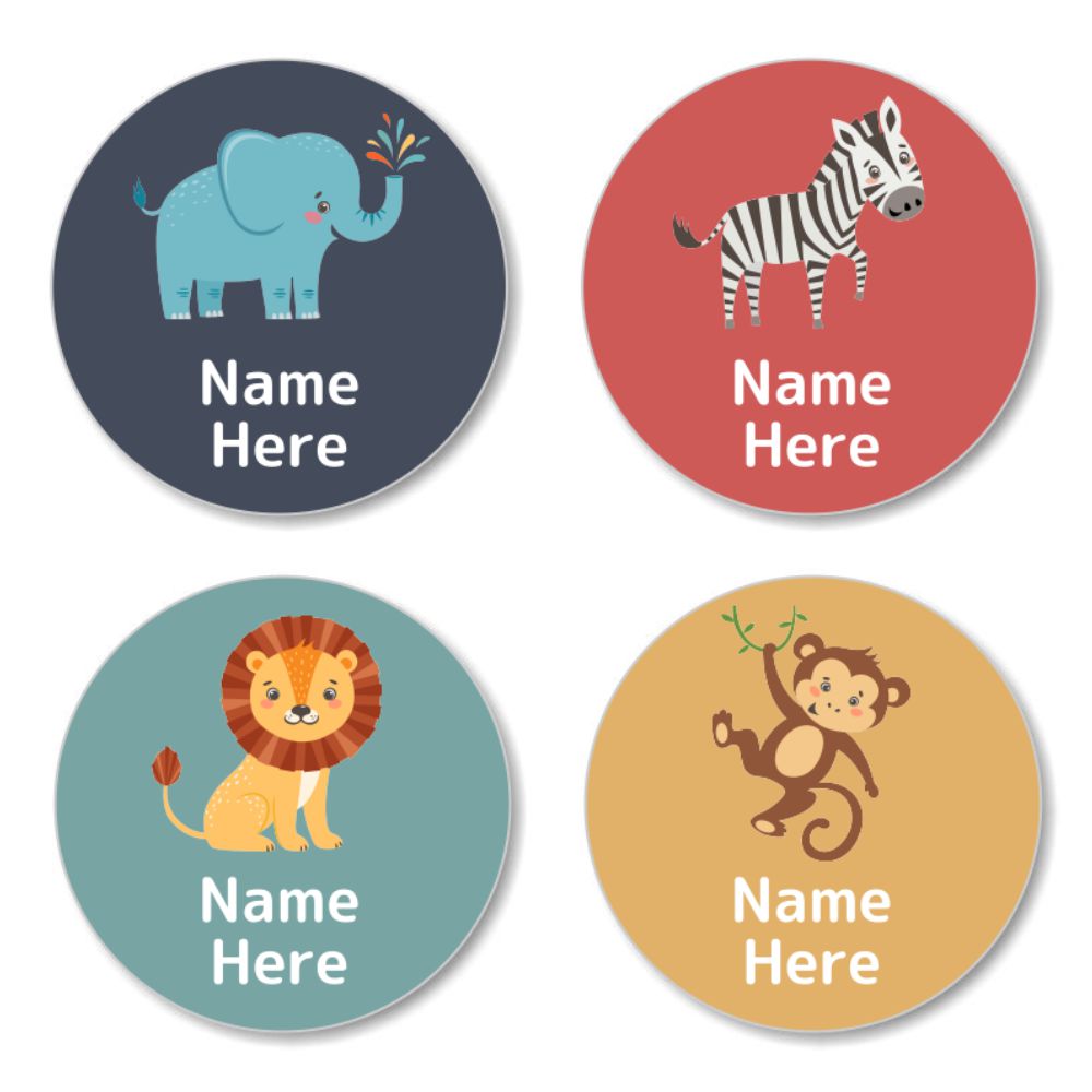 Round Name Labels – Officeworks Photos
