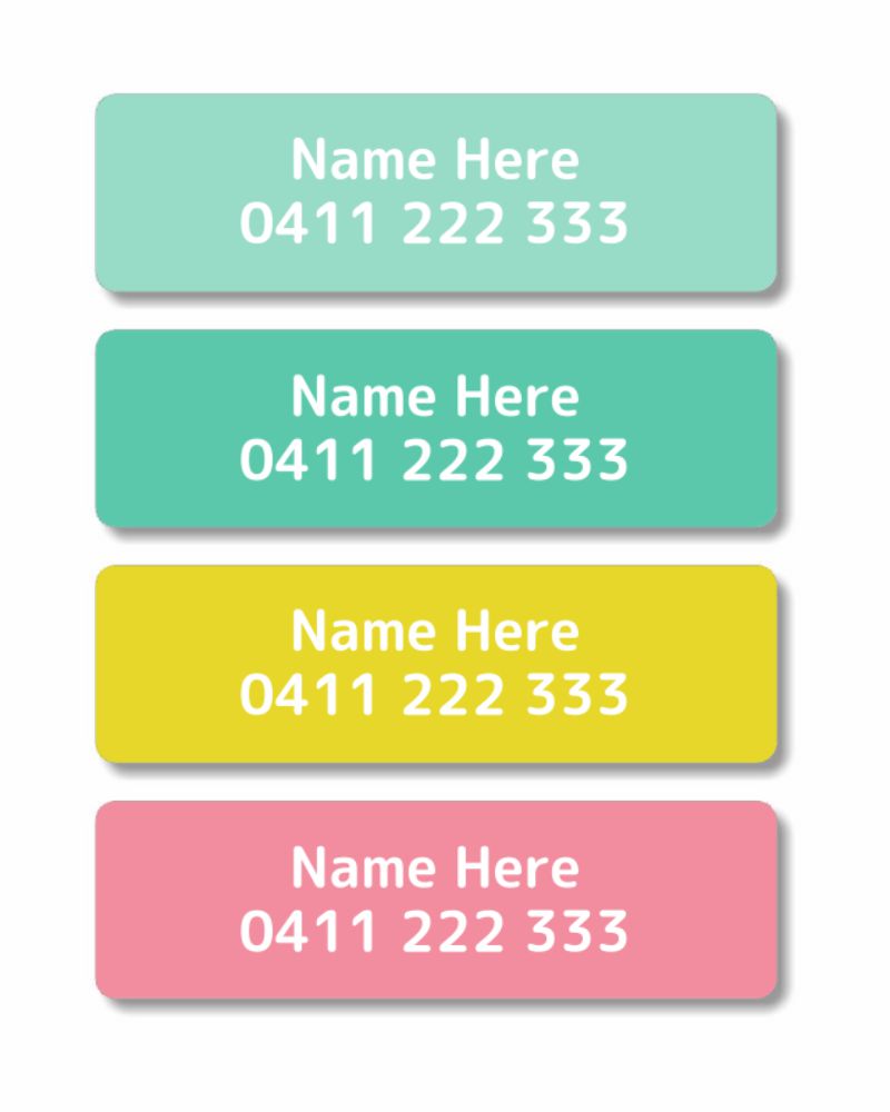 Pastels Iron On Labels 20pk – Officeworks Photos