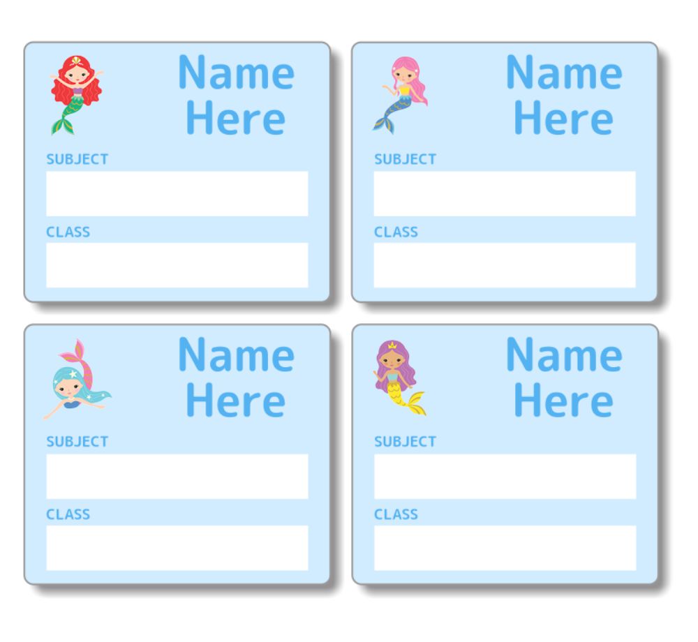 School Book Labels – Officeworks Photos