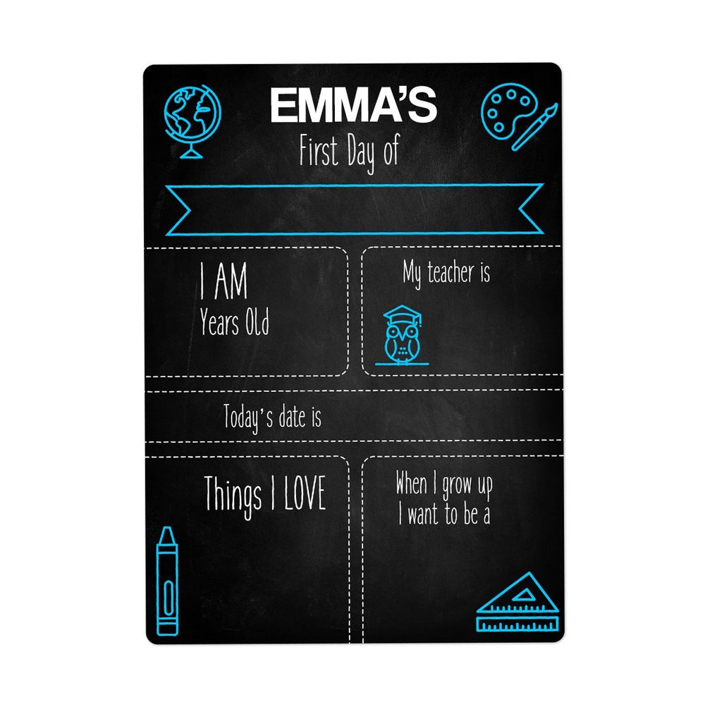 Blackboard First Day Sign - Small – Officeworks Photos