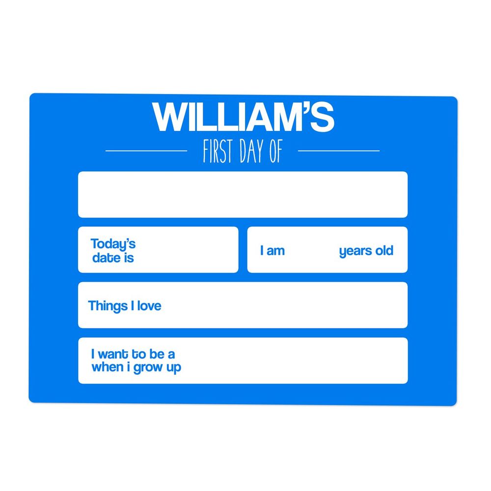 Single Colour First Day Sign - Large – Officeworks Photos